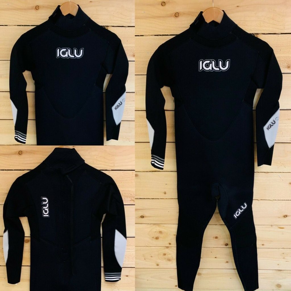 IGLU 4/3 Kids Wetsuit Year Round Steamer Black / White - IGLU Wetsuits