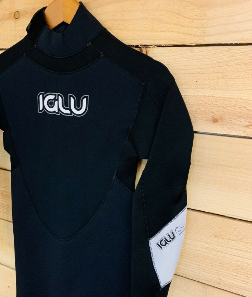 IGLU 4/3 Kids Wetsuit Year Round Steamer Black / White - IGLU Wetsuits
